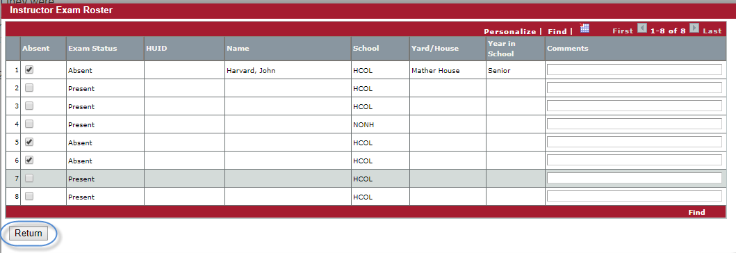 Submitting Student Absences Using the Exam Roster in my.harvard (FAS ...