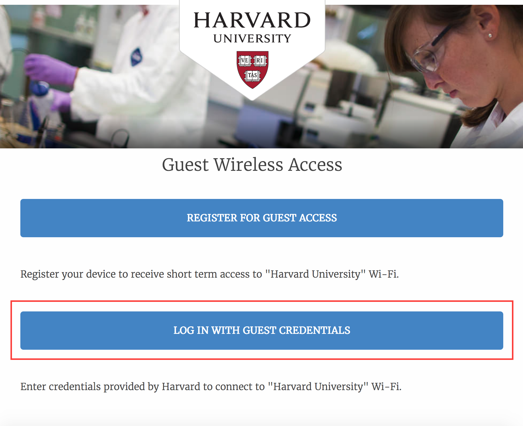 Connect to Harvard Wireless as a guest - IT Help