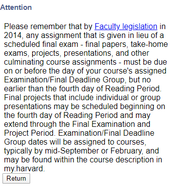 Submitting the Final Assessment Form in my.harvard (FAS) - IT Help