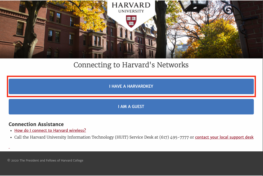 Create guest credentials for Harvard University Wireless - IT Help